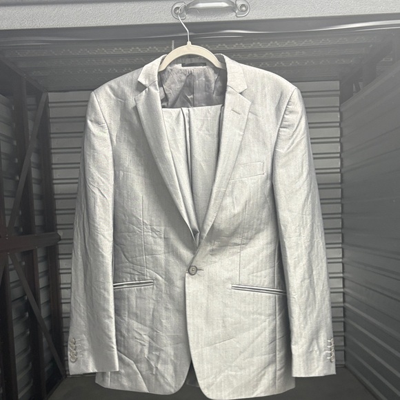 Peter England | Suits & Blazers | Peter England Elegant Silver Suit ...